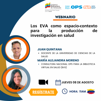 Webinar: Los EVA como espacio-contexto para la producción de investigación en salud | Nodo ...